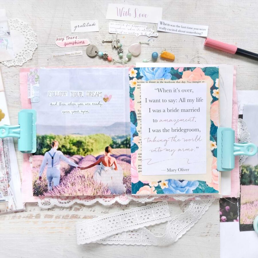 February in my Unraveling Journal Tiffany Julia